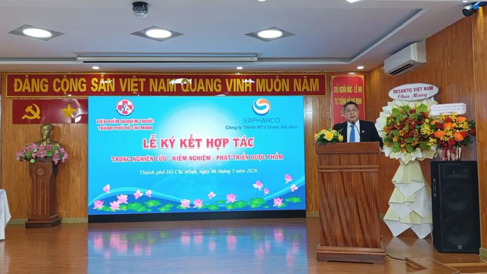 Công ty TNHH MTV Dược Sài Gòn (Sapharco) ký kết hợp tác với Viện Kiểm ...
